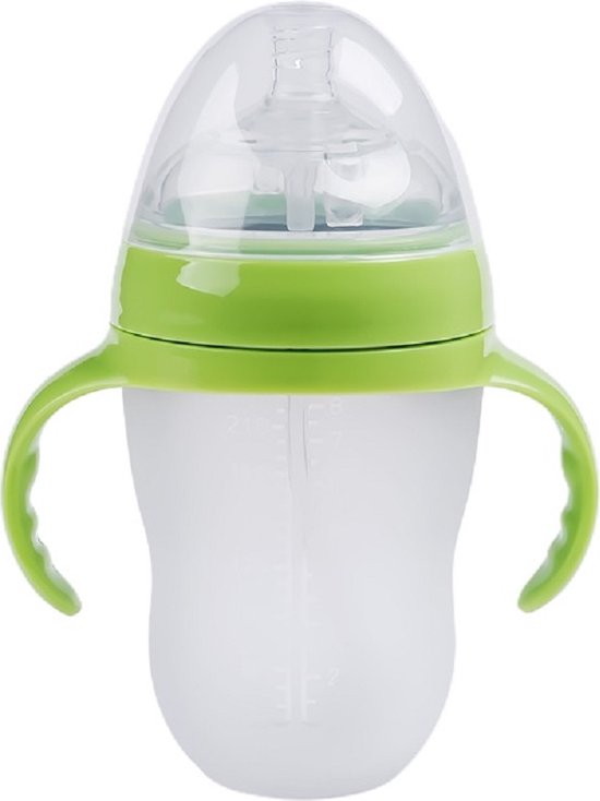 LuxeBass Babyfles met Handvaten | Voedingsfles Melkfles voor Baby ...