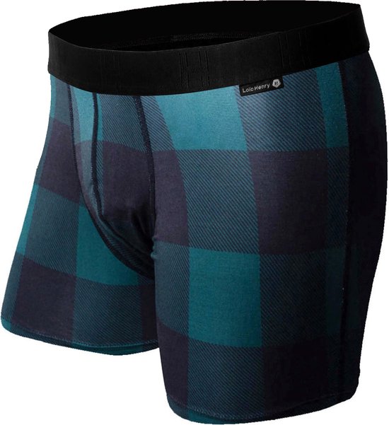 Loïc Henry Graphic Lumberjack Boxershort Groen M | bol.com