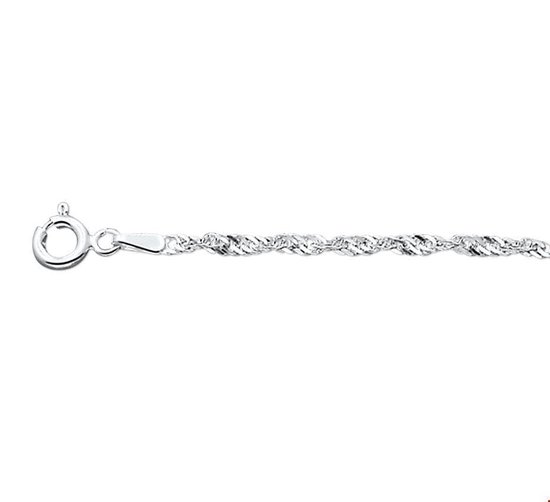 Zilveren Collier singapore 2 1002235 45 cm | bol