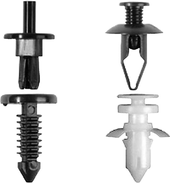 BGS Assortiment bevestigingsclips voor Ford, Mazda, GM, Chrylser ...