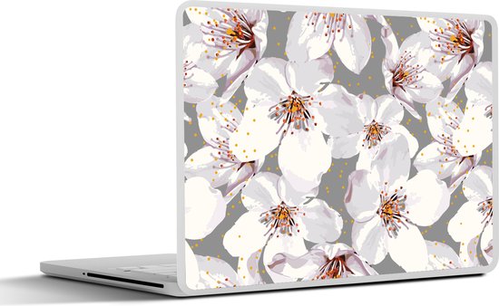 Laptop sticker - 14 inch - Bloemen - Sakura - Patronen - 32x5x23x5cm ...