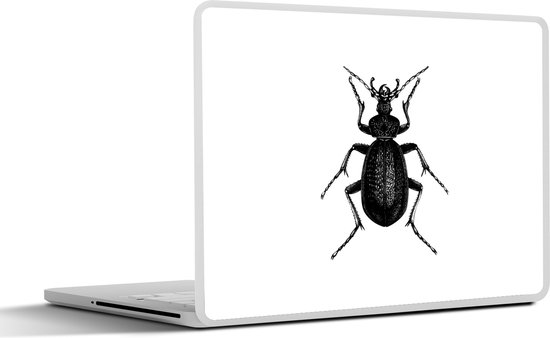 Laptop sticker - 14 inch - Zwart wit - Kever - Vintage - Insecten ...