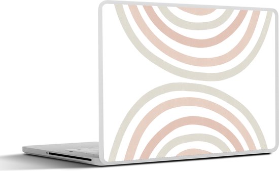 Laptop sticker - 15.6 inch - Regenboog - Design - Pastel - 36x27,5cm ...