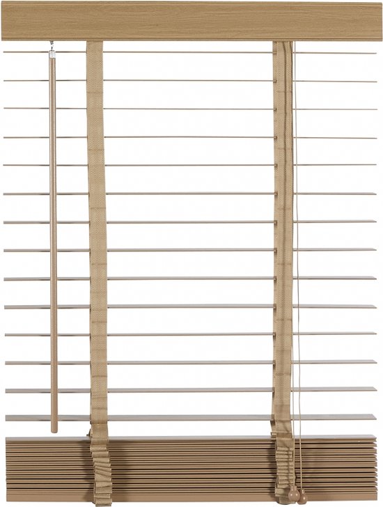 Woonexpress Jaloezie 60x180 Hout - Hout - Naturel - 60 x 180 x 5 cm ...