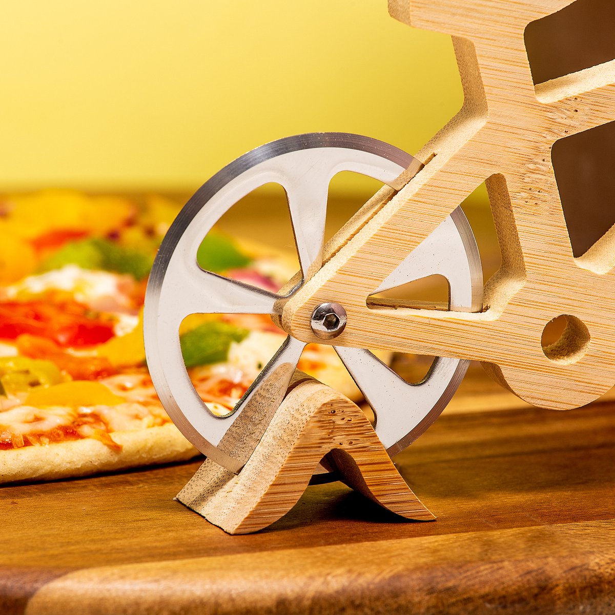 Winkee Houten Fiets Pizzasnijder | bol.com