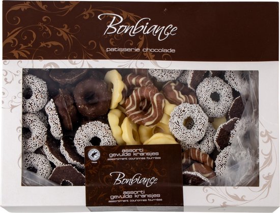 Bonbiance - Kransjes Gevuld Assortiment - 1 Kilo - Kerst Chocolade ...