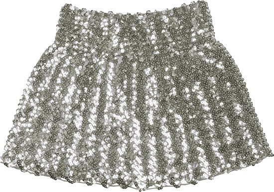 Boland - Minirokje Sequins - Zilver - One size - Volwassenen - Showgirl ...