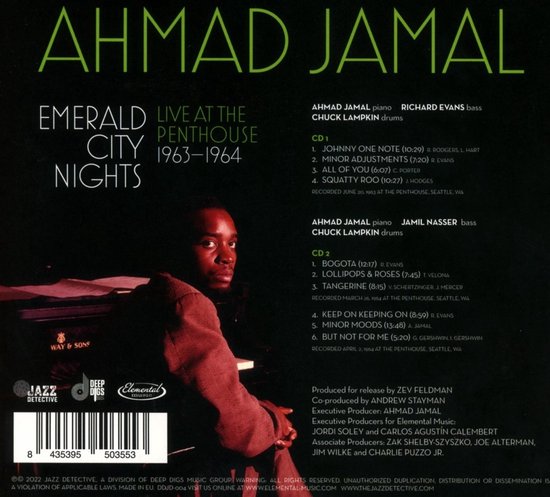 Ahmad Jamal - Emerald City Nights - Live At The Penthouse 1963-1964 (2 ...