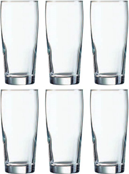 Arcoroc Bierglazen - 12x stuks - fluitjes - glas - 400 ml - Glazen voor bier | bol