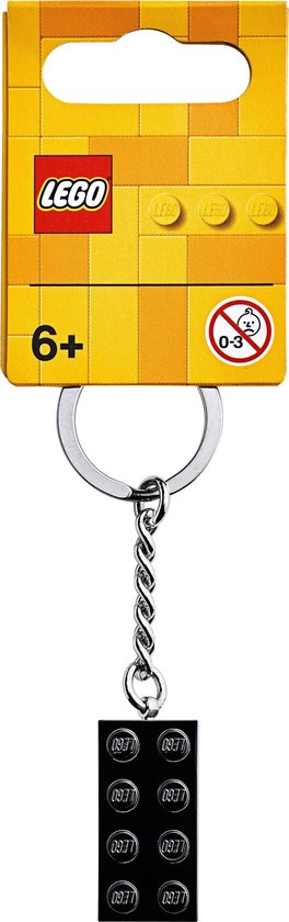 LEGO 853992 Zwart Chroom LEGO steen sleutelhanger | bol.com