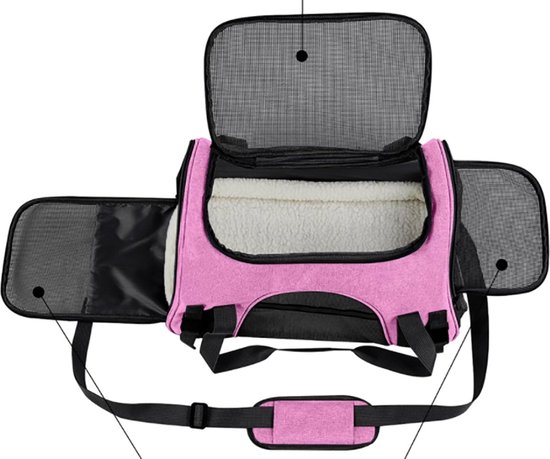 HOUSY© Draagtas Hond maat L - Draagtas Kat - Reistas Hond Vliegtuig ...