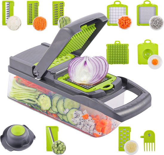 Vegetable Cutter - Groentesnijder met verschillende mesjes -set | bol