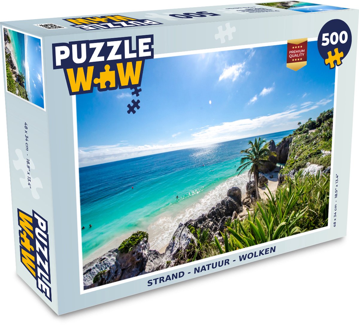 Puzzel Strand - Natuur - Wolken - Legpuzzel - Puzzel 500 stukjes | bol.com