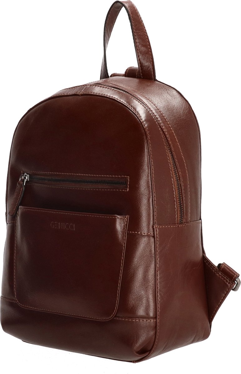 Genicci Amsterdam Rugzak - Cognac | bol