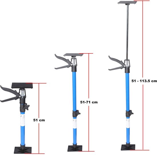 Frame stutten set van 3, uitschuifbaar 51-115cm, 30kg draagvermogen ...