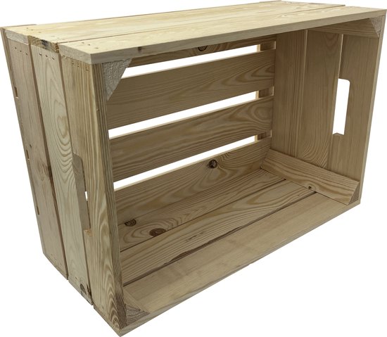 Houten XL kist nieuw. (Set van drie houten kratten) Van stevige ...