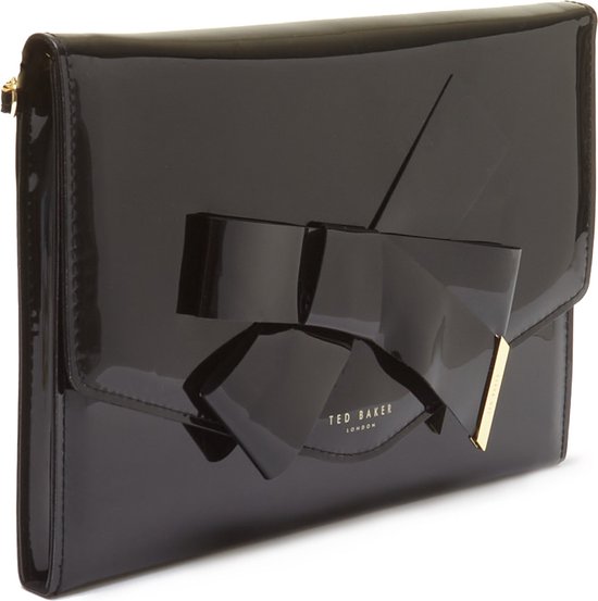 Ted Baker WXG-NIKKEY-Knot Bow Envelope Pouch Dames Tas - Zwart | bol
