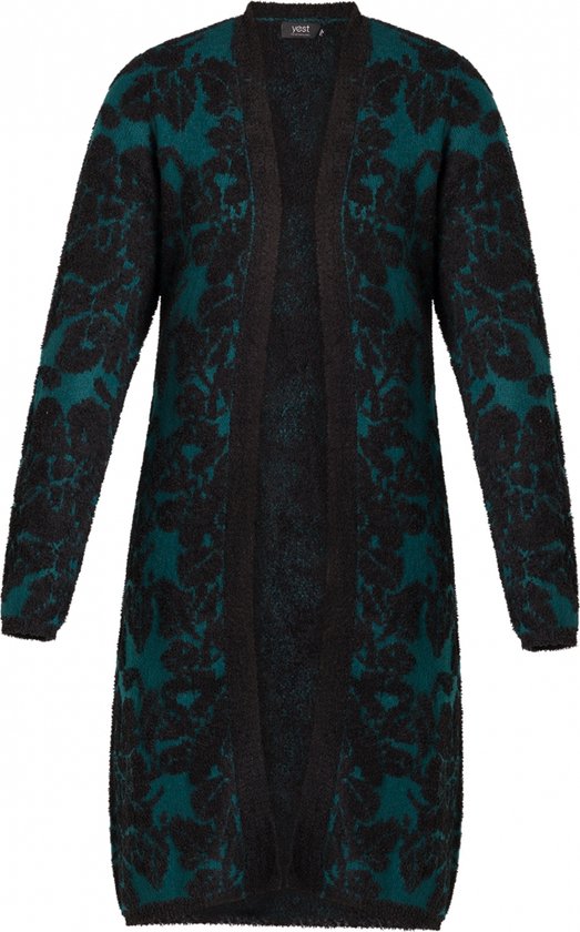 YEST Cynthia Vest - Dark Teal/ Black - maat 46 | bol.com