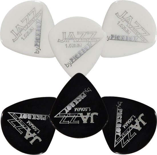Pickboy GP34B-150 1.50 mm. plectra, 'jazz' zwart, 50-pack | bol