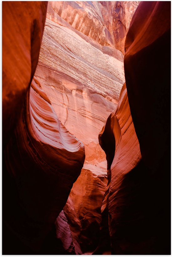 WallClassics - Poster (Mat) - Antelope Canyon Ravijn - 50x75 cm Foto op ...