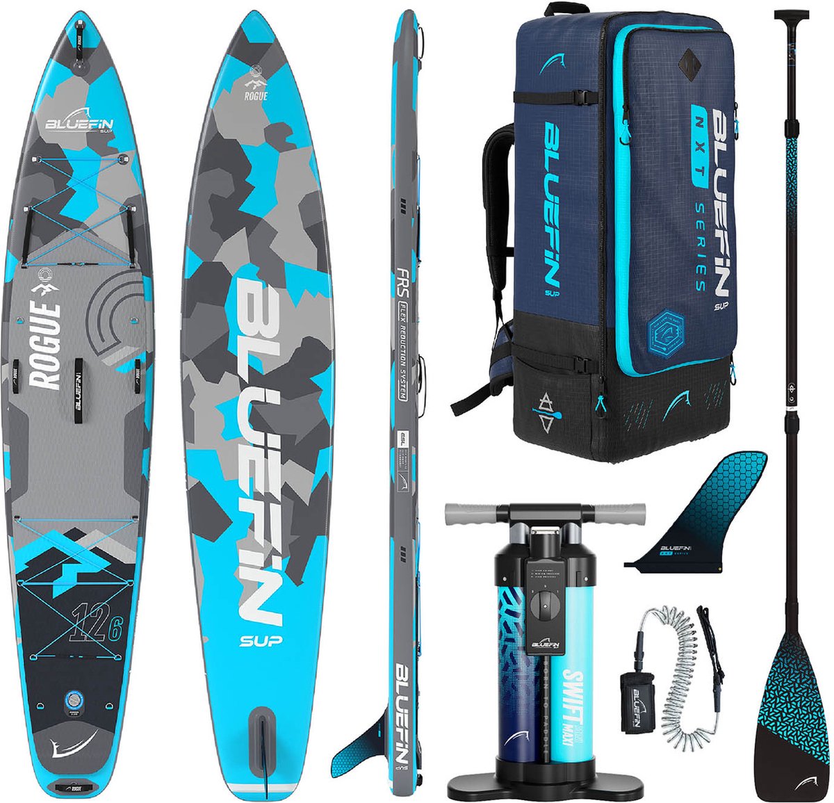 Bluefin Rogue 12'6 Stand Up Paddle| SUP de randonnée gonflable| Kit SUP ...
