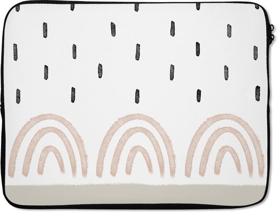 Laptophoes - Regenboog - Pastel - Abstract - Laptop case - Laptop - 15 ...