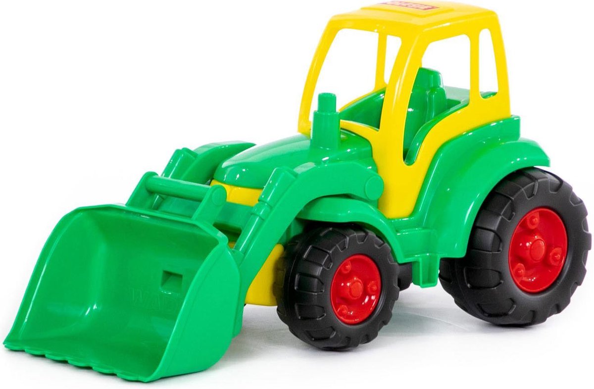Polesie Tractor met shovel: rood met zwart 48 cm | bol.com