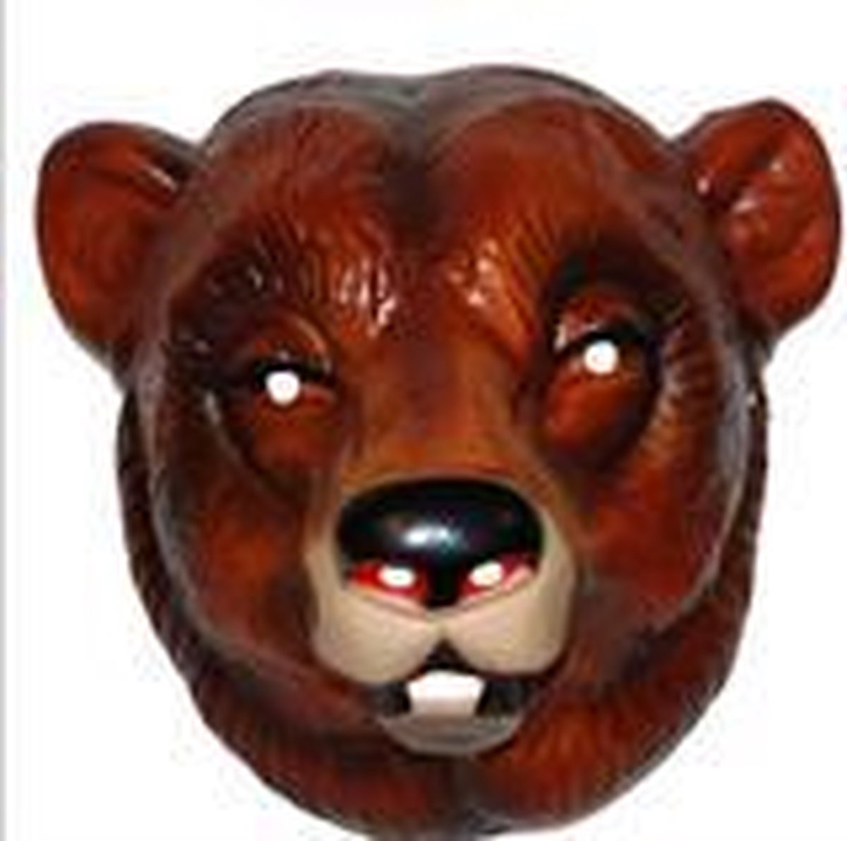 Masker bruine beer volwassen plastic | bol.com