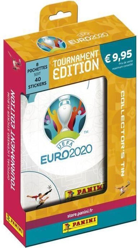 UEFA EURO 2020 Stickers 2021 Tournament Edition - Metalen doos met 8 ...
