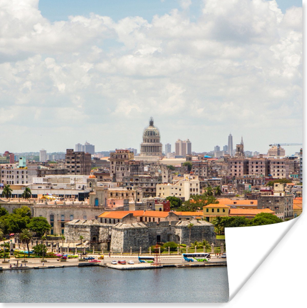 Poster Hoofdstad van Cuba - 50x50 cm | bol.com