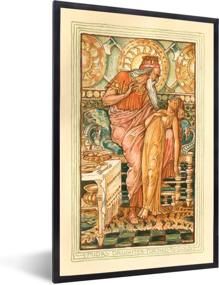 Fotolijst incl. Poster - de koning Midas - 30x40 cm - Posterlijst | bol.com