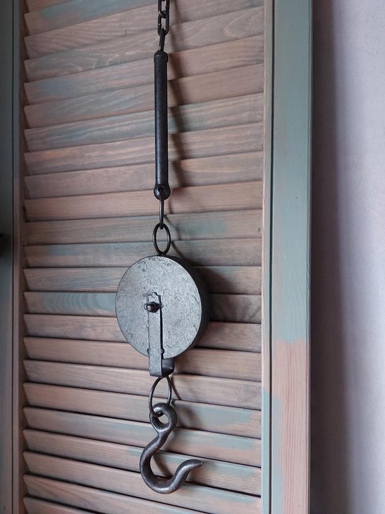 Countryfield - Katrol 'Sibo' met haak - Metaal - Kleur zwart | bol