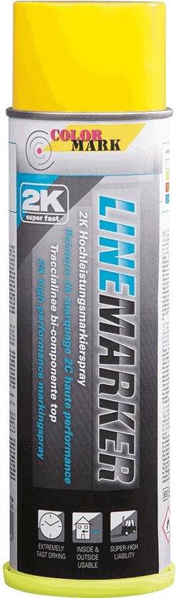 Colormark Linemarker 2-componenten markeerverf, verkeersgeel, 500 ml | bol