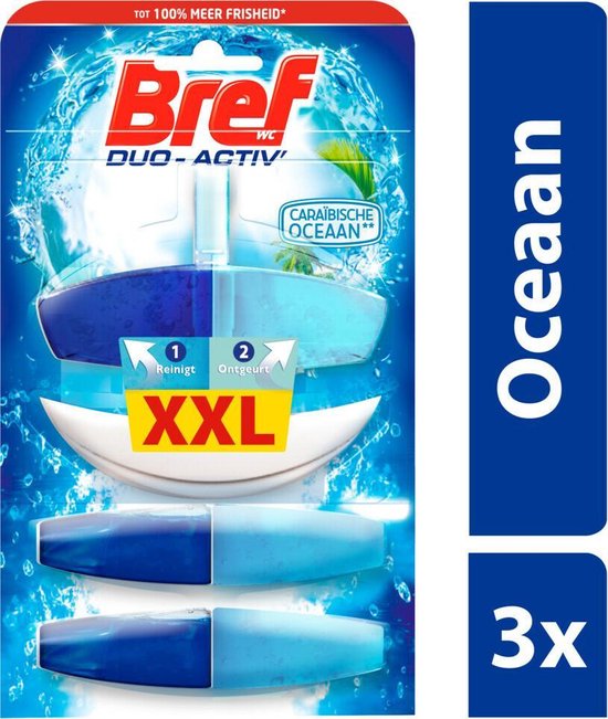 Bref Toiletblok Duo Actief Bleu Ocean - Voordeelverpakking - 24 stuks ...