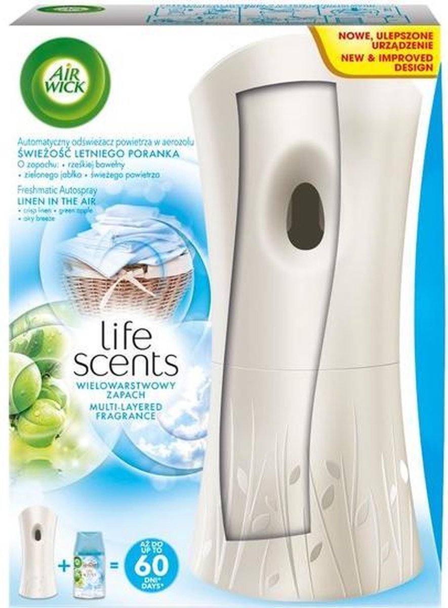 Air Wick_set Life Scents Dyfuzor + Bateria Aa 2szt + Wk?ad Kwiat Bawe ...
