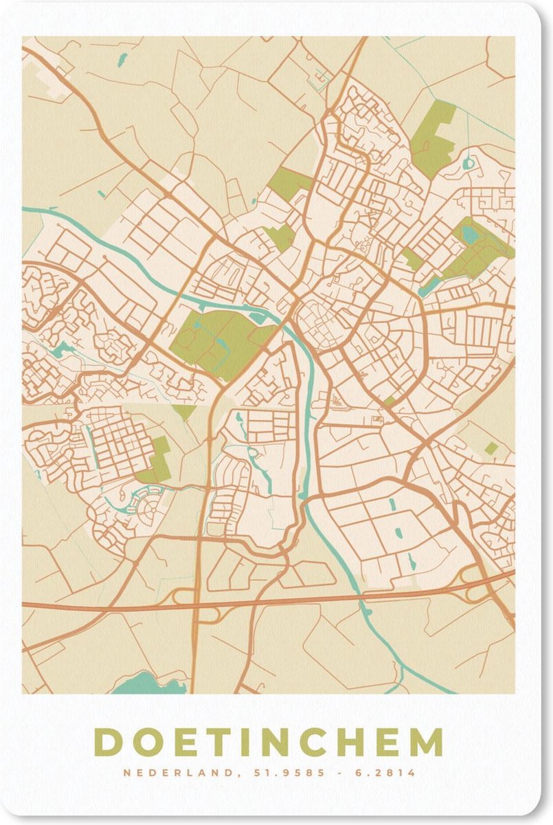 Kaart - Doetinchem - Vintage | bol.com