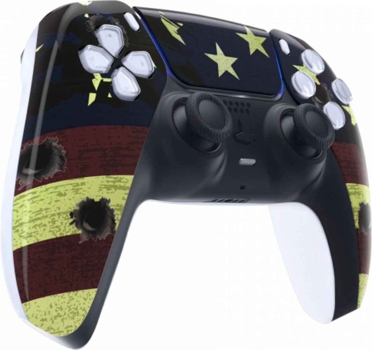 CS DualSense Draadloze Controller PS5 - US Flag Front Custom | bol.com