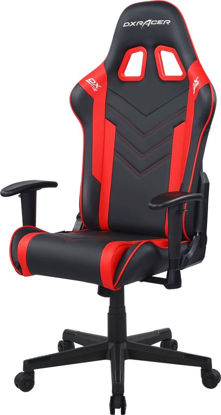 DXRacer PRINCE P132-NR Gamestoel - Zwart/Rood | bol