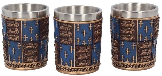 Nemesis Now - Medieval Shot glas - Set van 4 - Multicolours | bol