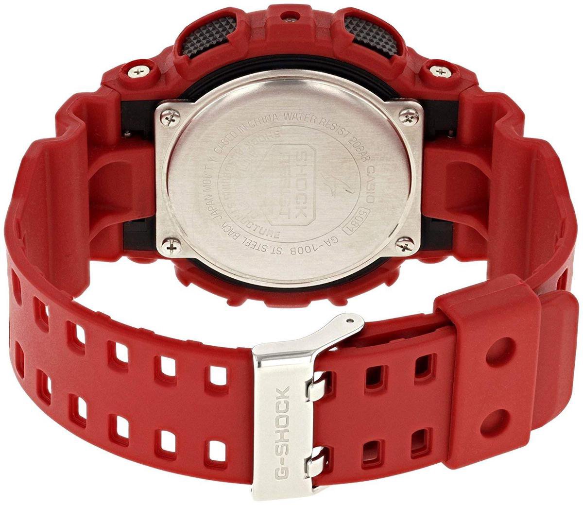 Casio G-Shock GA-100B-4AER Herenhorloge 51 mm - Rood | bol.com