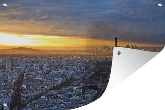 Posters de jardin hors Paris - Skyline - Soleil - 90x60 cm - Toile ...