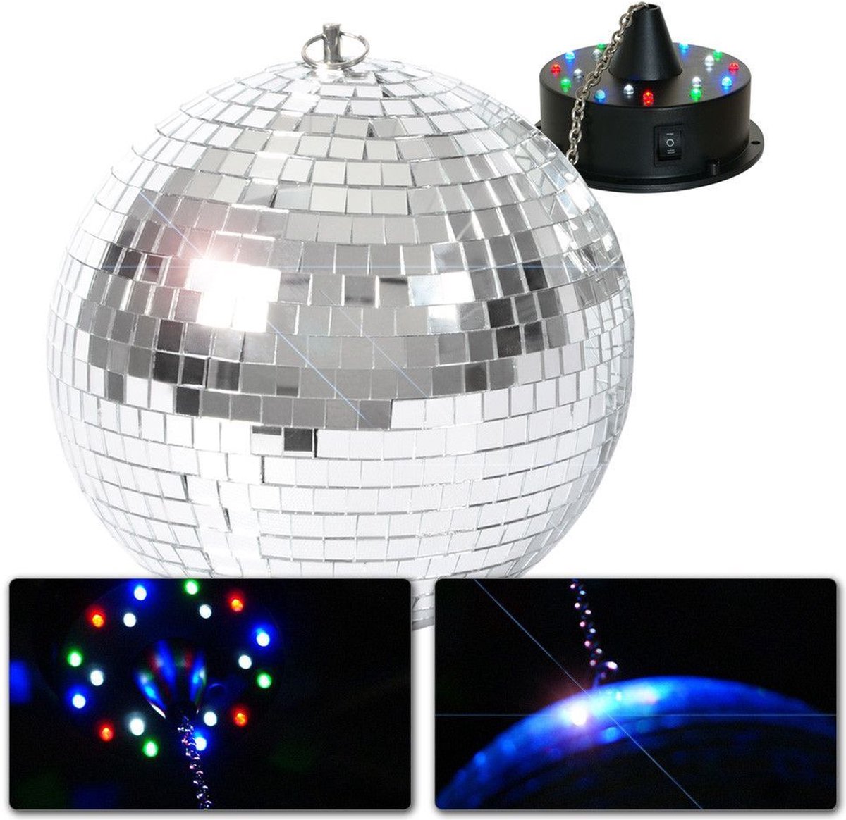 Discobal - BeamZ discobol 30cm inclusief motor met LED verlichting ...