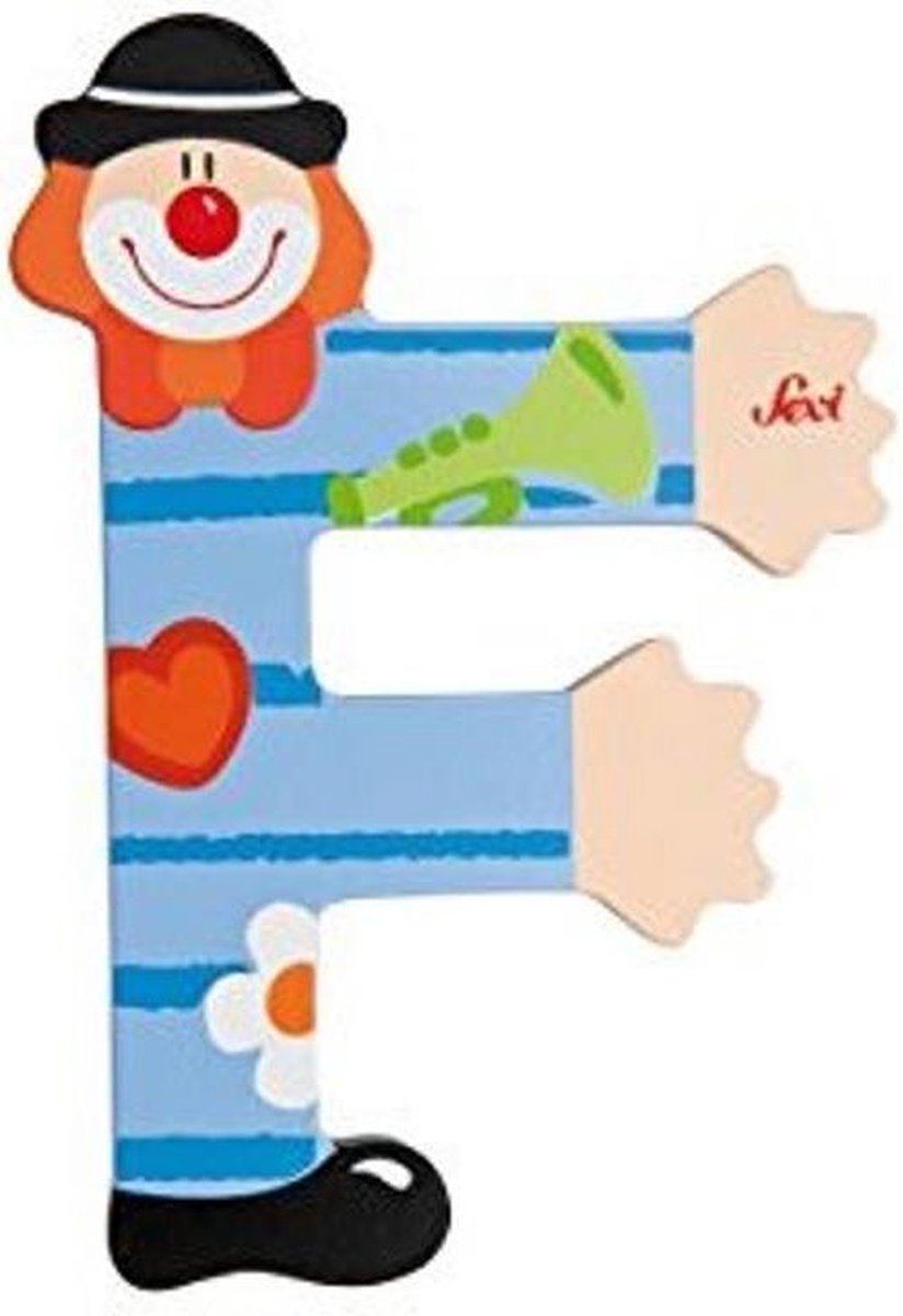 Sevi Letter F Clown 10 Cm | bol.com