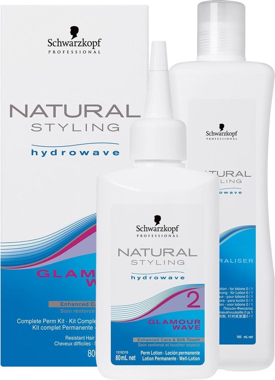 bol.com | Schwarzkopf Natural Styling Glamour Wave Hydrowave 2 Kit - 80 ml - Permanentvloeistof...