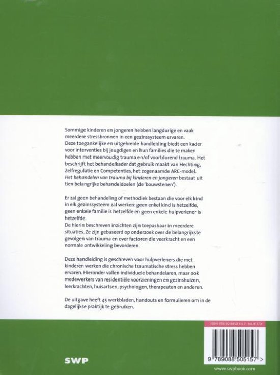 Het behandelen van trauma bij kinderen en jongeren | 9789088505157 | Margaret E.... | bol