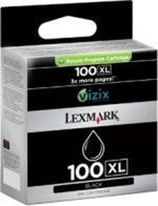 Lexmark 100XL Black High Yield Return Program Ink Cartridge | bol