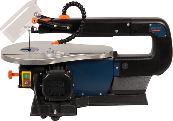 FERM Figuurzaagmachine, 90W - incl. 10 zaagbladen en verstekgeleider | bol