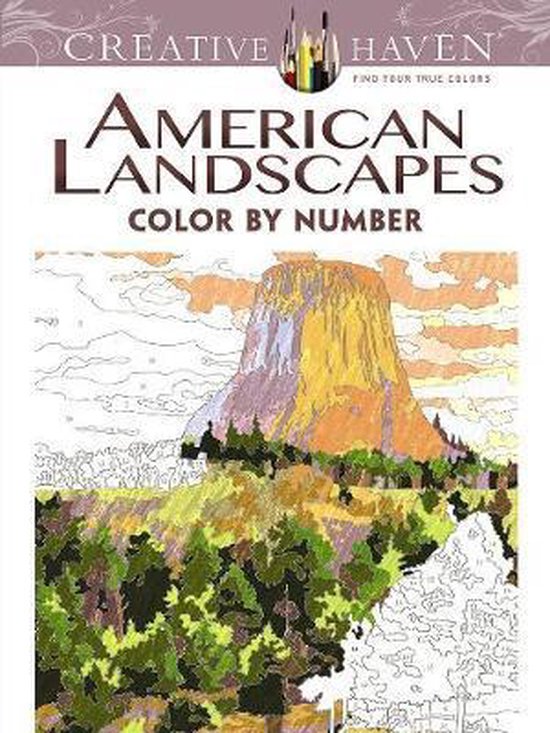 Creative Haven American Landscapes Color By Number Coloring, Diego ...