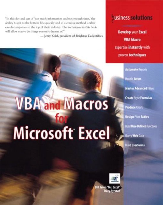 VBA & Macros For Microsoft Excel | 9780789731296 | Tracy Syrstad | Boeken | bol