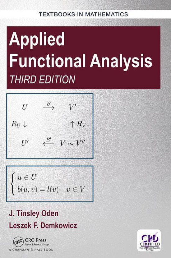 Textbooks in Mathematics - Applied Functional Analysis (ebook), J ...